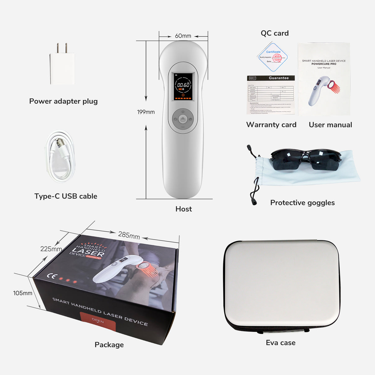 PowerCure Pro Cold Laser Device – Deep Tissue Pain Relief at Home ...
